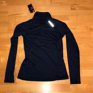 Under Armour | Tops | Nwt Under Armour Top Blue Small Reflective Long ...